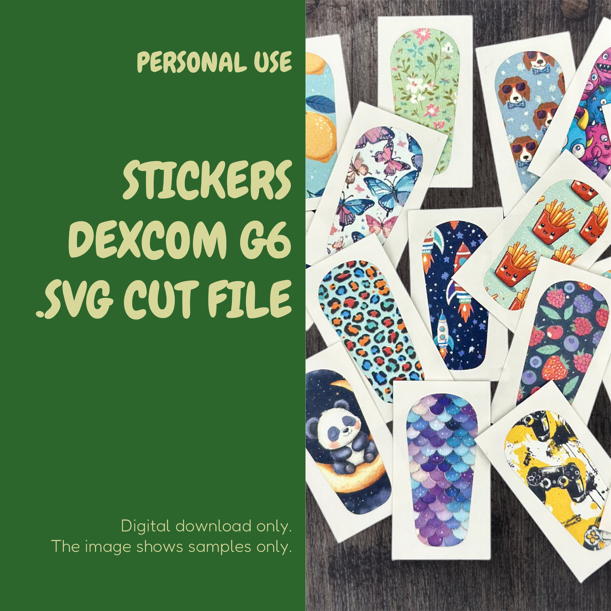 Dexcom G6 stickers SVG cut file – Diabedeco